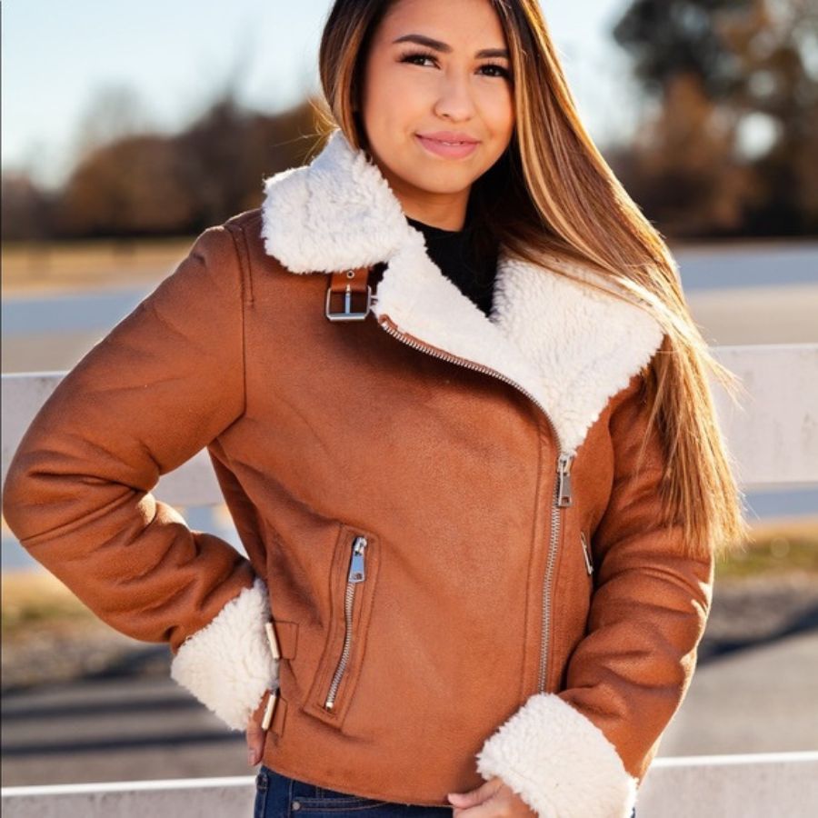 Suede Sherpa Jacket Women: The Perfect Winter Wardrobe Staple