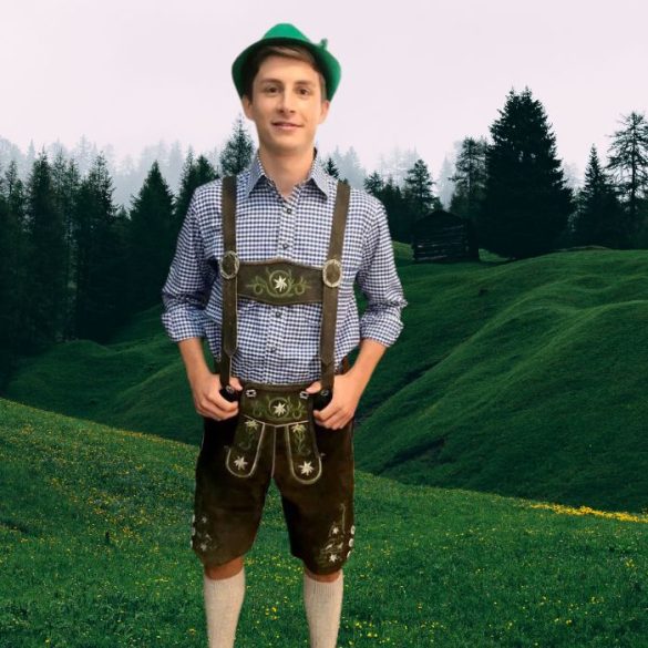 Culturally Inspired the German Tradition With Lederhosen Men