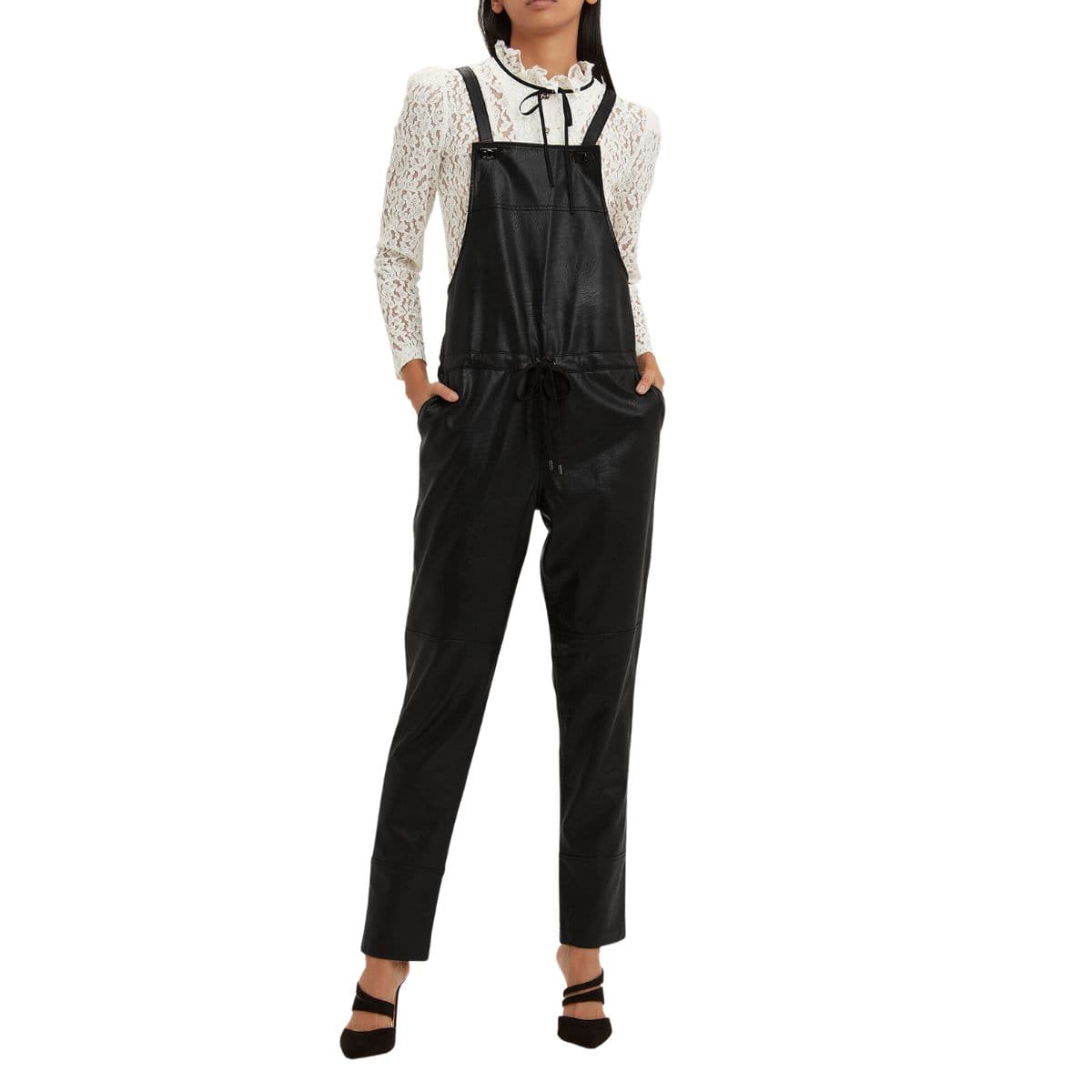 Dive Into Fashion With These 11 Trendy Leather Overalls Women's