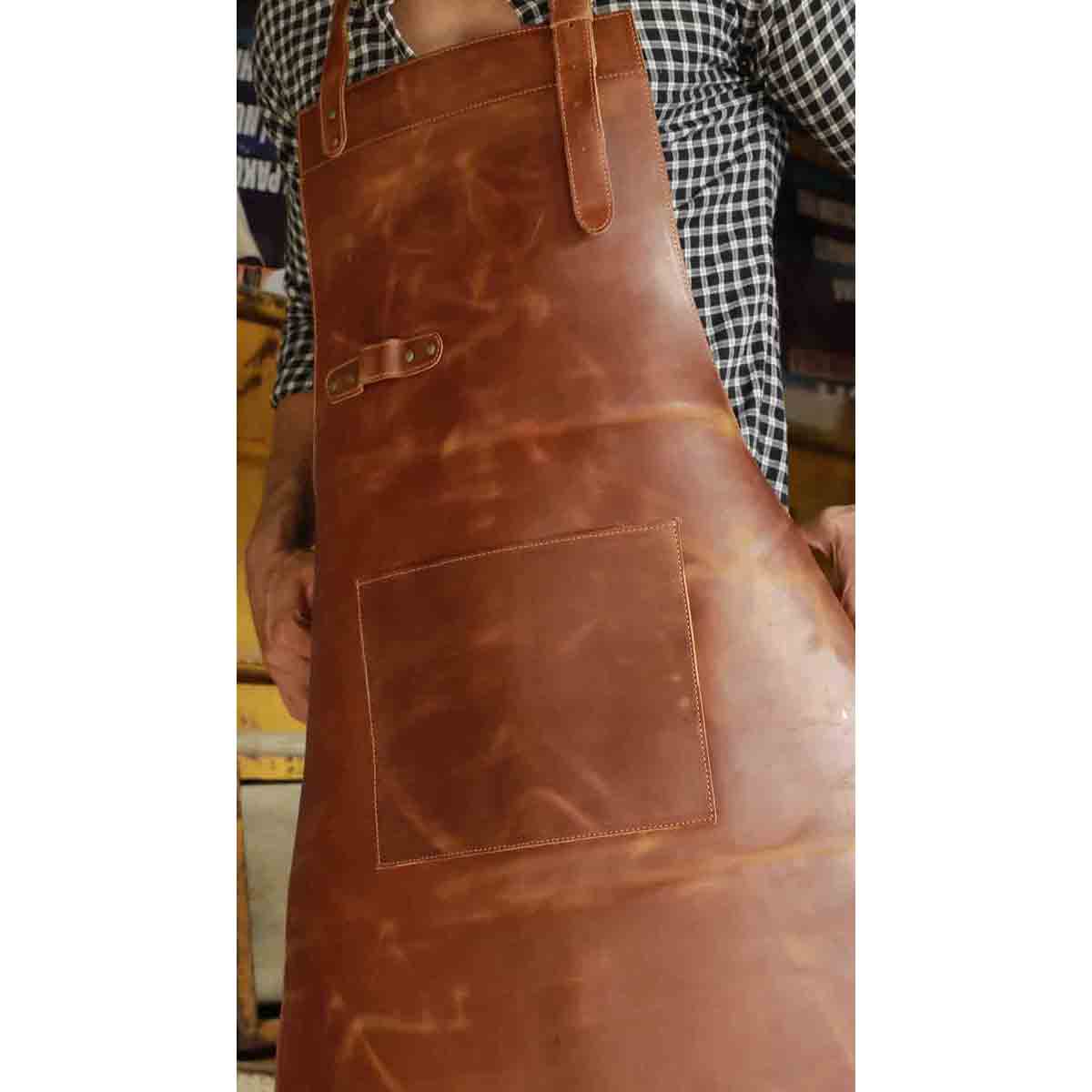 Leather Work Apron – Blacksmith & Butchers for sale
